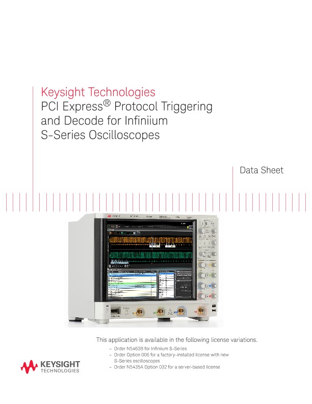 PCI Express® Protocol Triggering and Decode for Infiniium S-Series Oscilloscopes PDF Asset Page ...